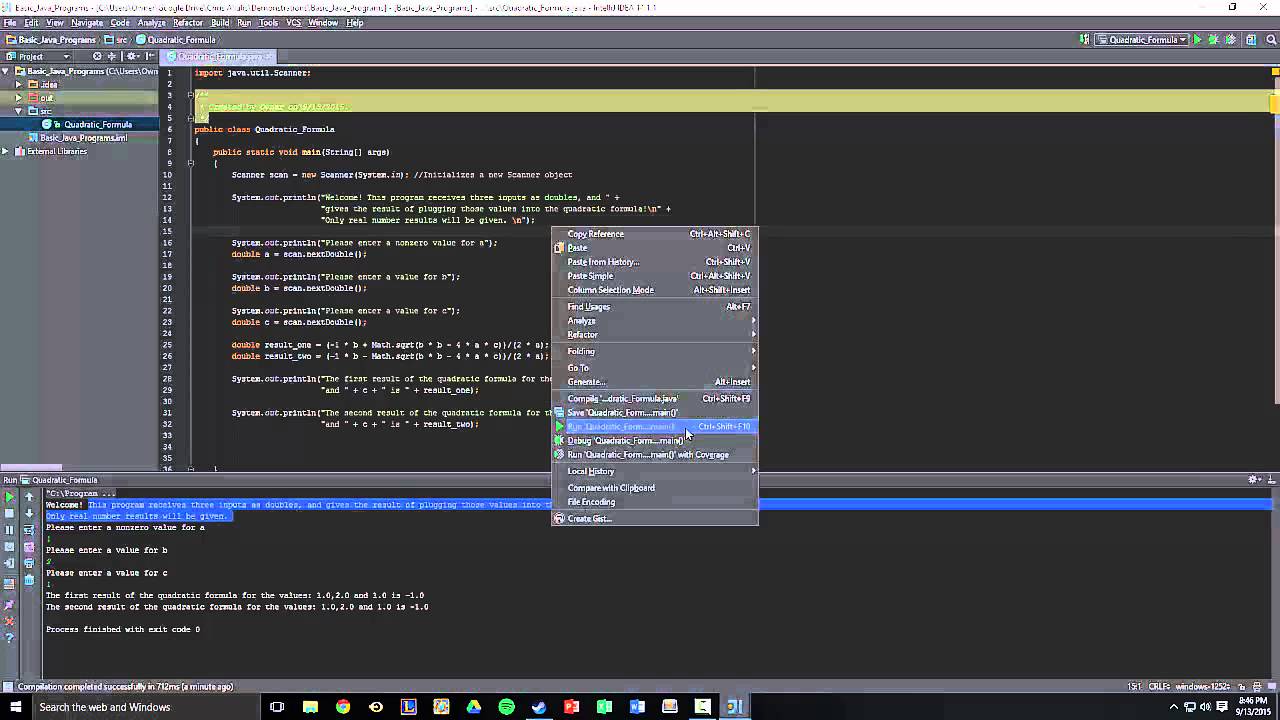 Building a Java project in IntelliJ