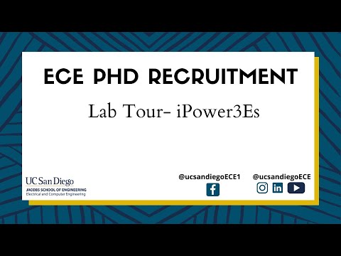 PhD Recruitment- iPower3Es- Lab Tour/Q&A
