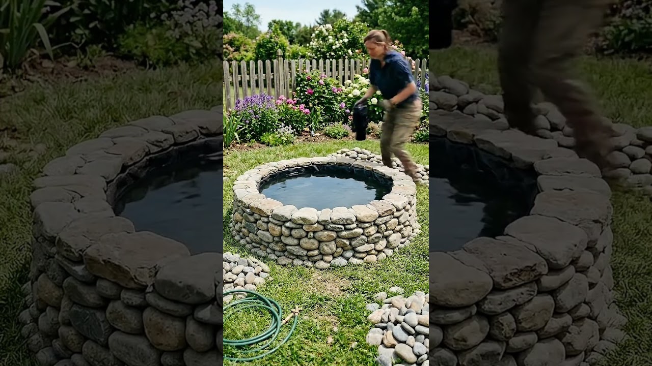 Don't Throw Away Old Tires! Make THIS Garden Fountain Instead 🚜💦