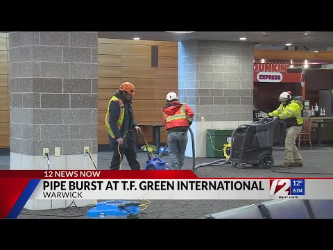 Pipe bursts at T.F. Green Airport, no flight delays reported