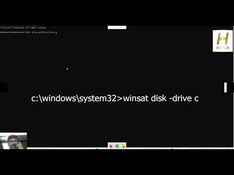 On the Windows operating system a quick read/write speed test of your SSD/HDD using the CMD