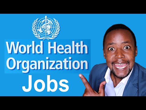WHO Jobs 2024 -United Nations Jobs - World Health Organization Jobs