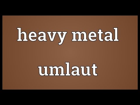 Heavy metal umlaut Meaning