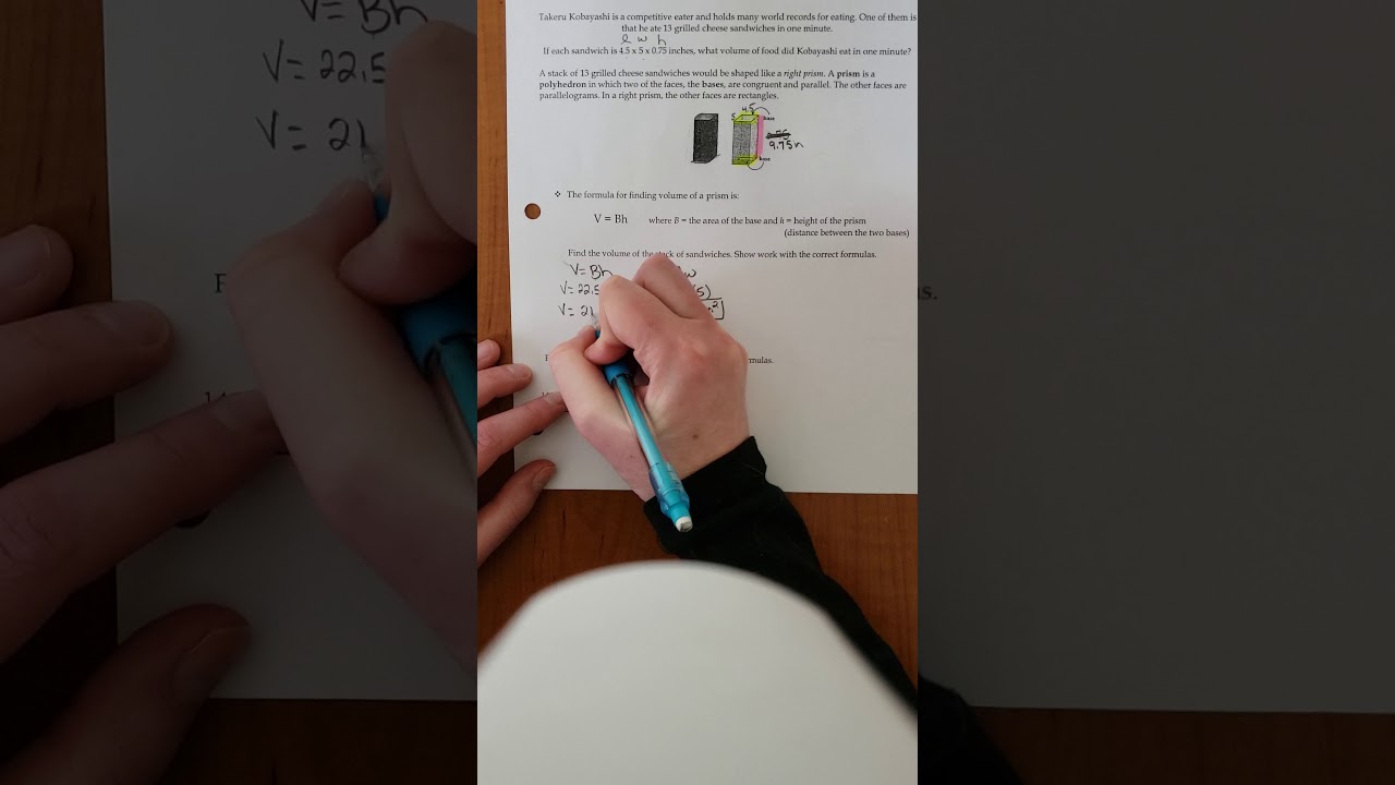 7 9 Volume of a Prism - Part 1