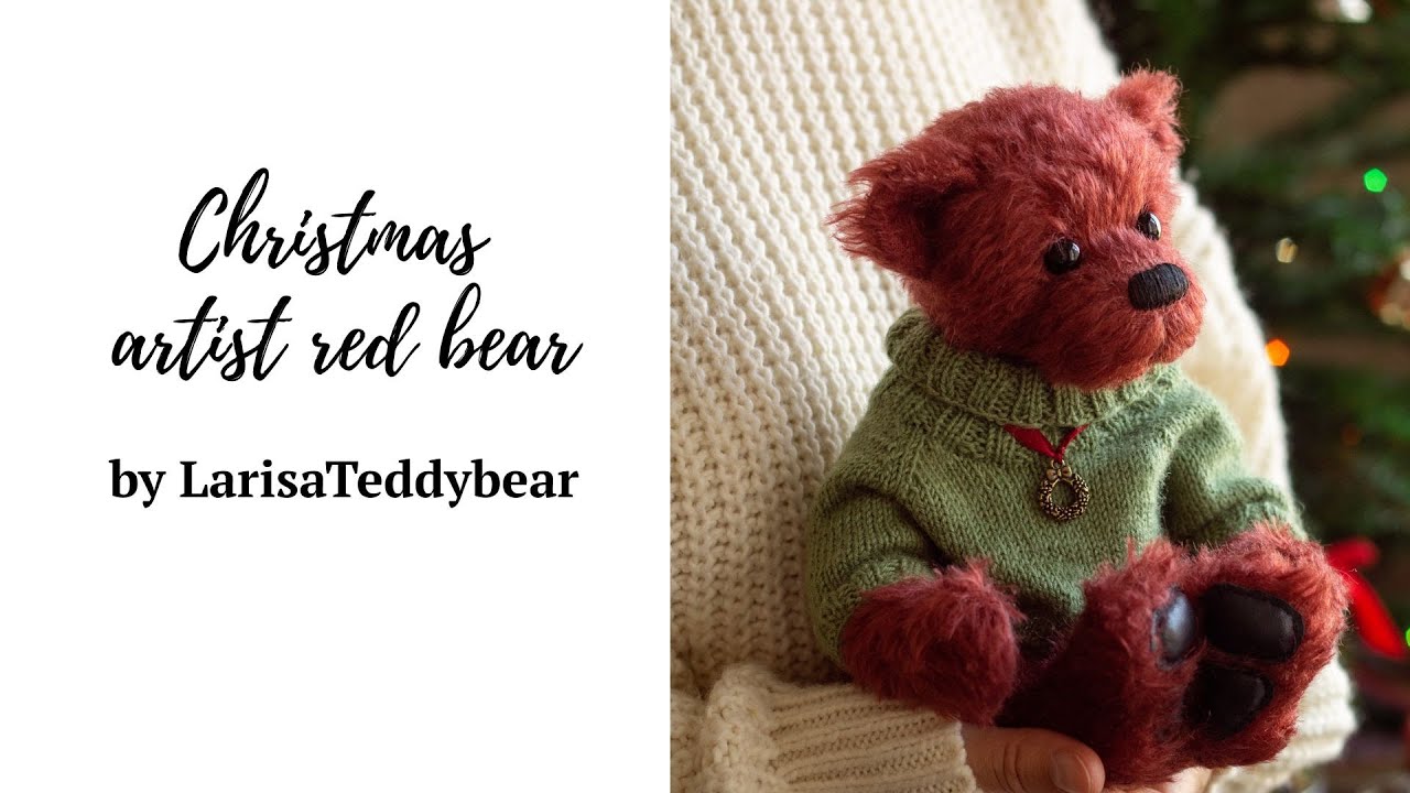 Christmas artist bear handmade teddy bears