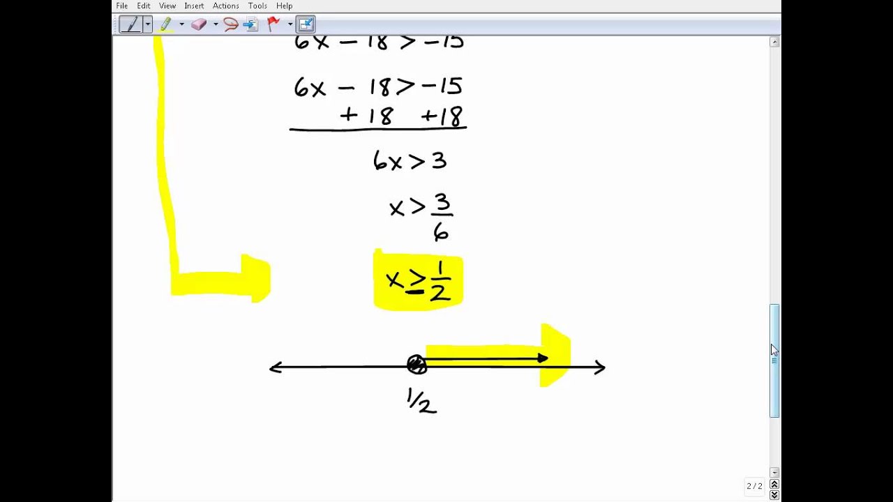 Homeschool Math Practice Linear Inequalities Quiz