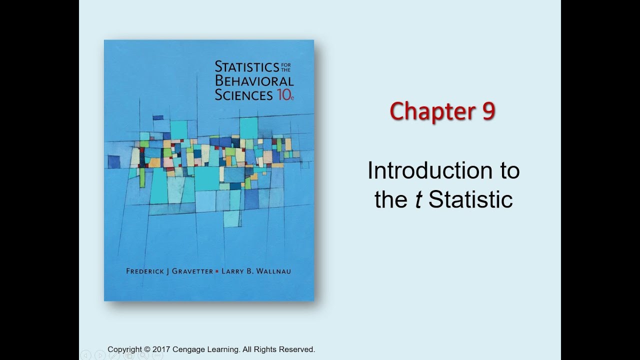 Chapter 9   10 One and Two Sample t tests
