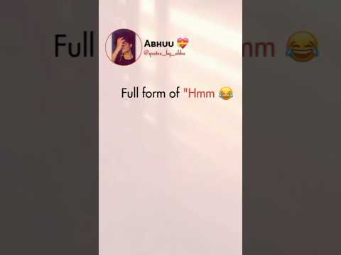 full form of Hmm ๐
๐