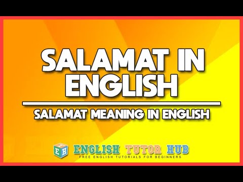 SALAMAT IN ENGLISH TRANSLATION | What is Salamat in English | Meaning of Salamat in English