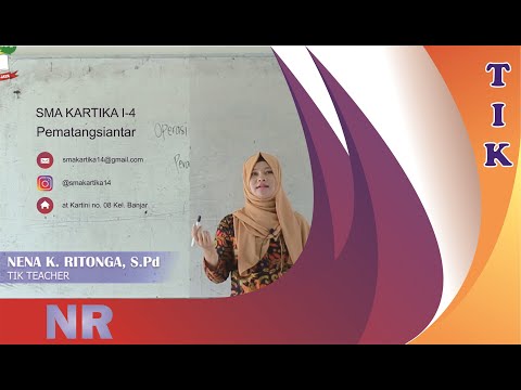 Video Pembelajaran TIK kelas X PART 1 " OPERASI DASAR KOMPUTER " oleh Nena K. Ritonga, S.Pd