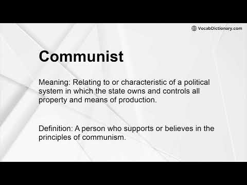 Communist Meaning