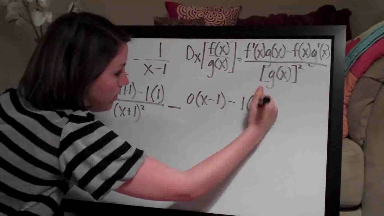 Quotient Rule Example 2 (KristaKingMath)