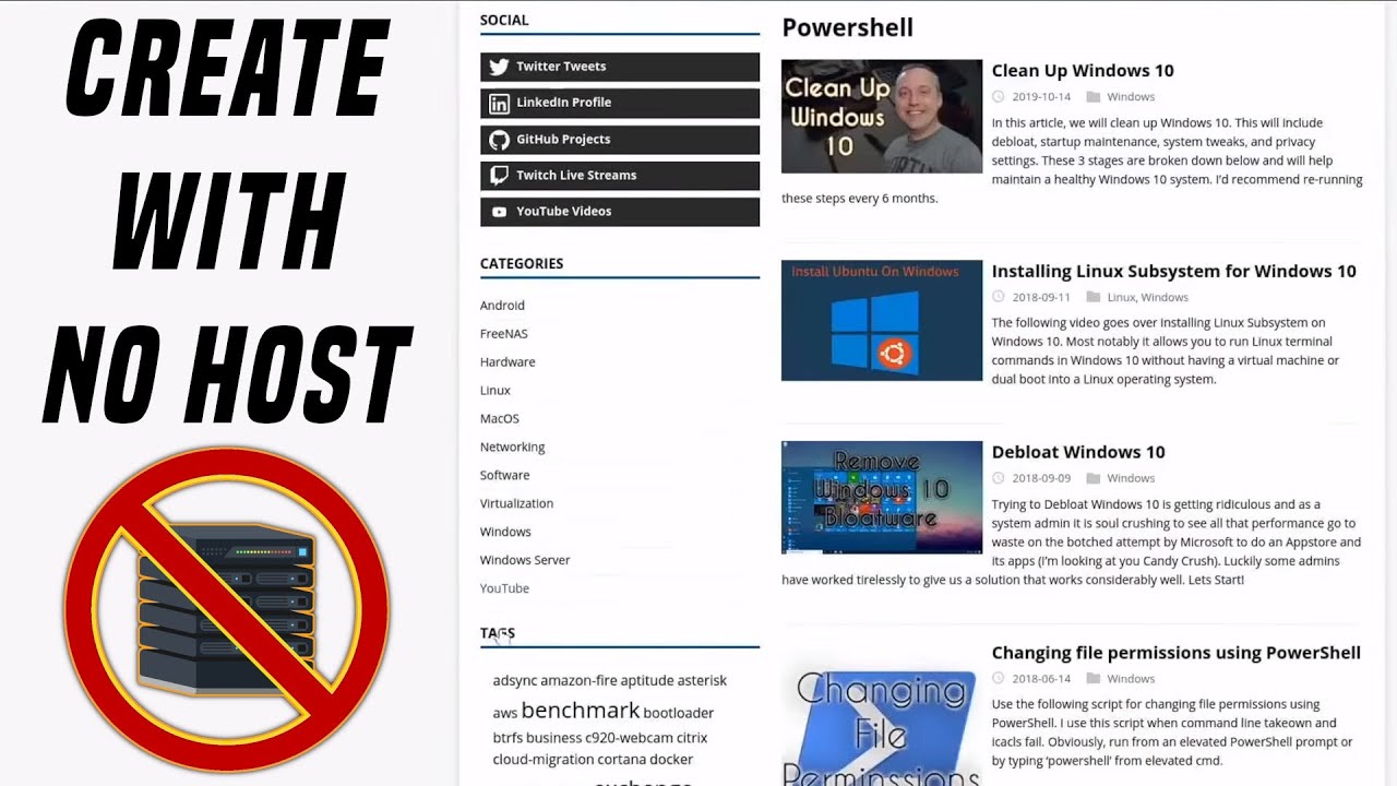 Website without a Server | Real-World Implementation
