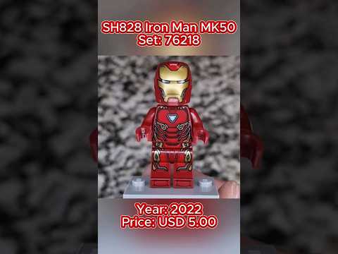 Lego Marvel 2022 Iron Man MK50 (SH828). #lego #marvel