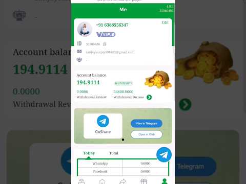 Go share app se paise kaise kamaye | Go share WhatsApp earning app | Go share withdraw proof
