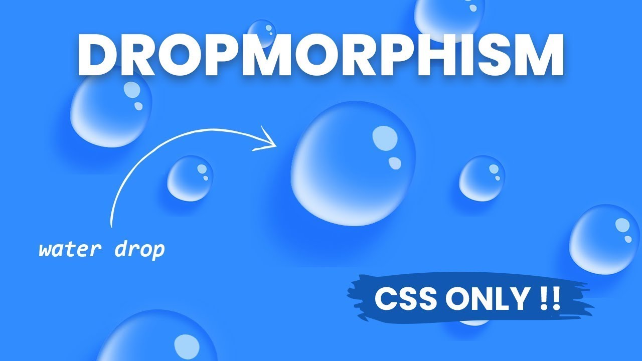 CSS Water Drop Logo Effect || realistic water drop effect in html css || Sourcecoder | #html #css