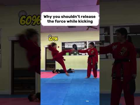 Why you shouldn’t release the force while kicking! #taekwondo #sports #nj #martialart #태권도