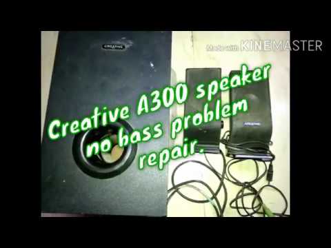 Creative A300 speakers no bass and pcb rust problem repair.