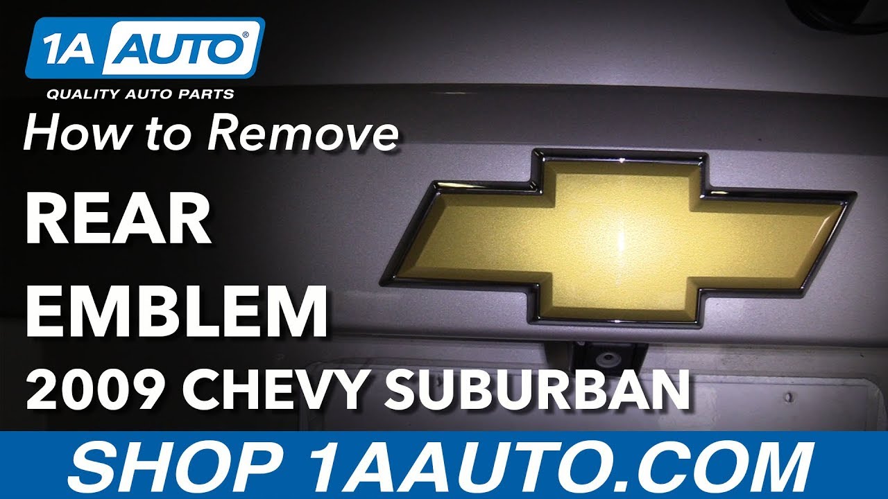How to Replace Rear Emblem 07-14 Chevrolet Suburban