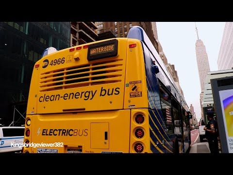 MTA New York City Bus: 2023 New Flyer XE40 Xcelsior CHARGE NG 4966 on the M34A Select Bus Service.