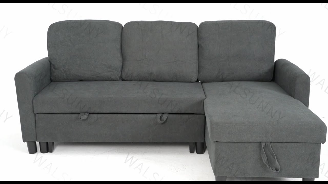 🎥 Walsunny 3-Seater L-Shaped Pull-Out Sleeper Sofa Installation Guide 🎥