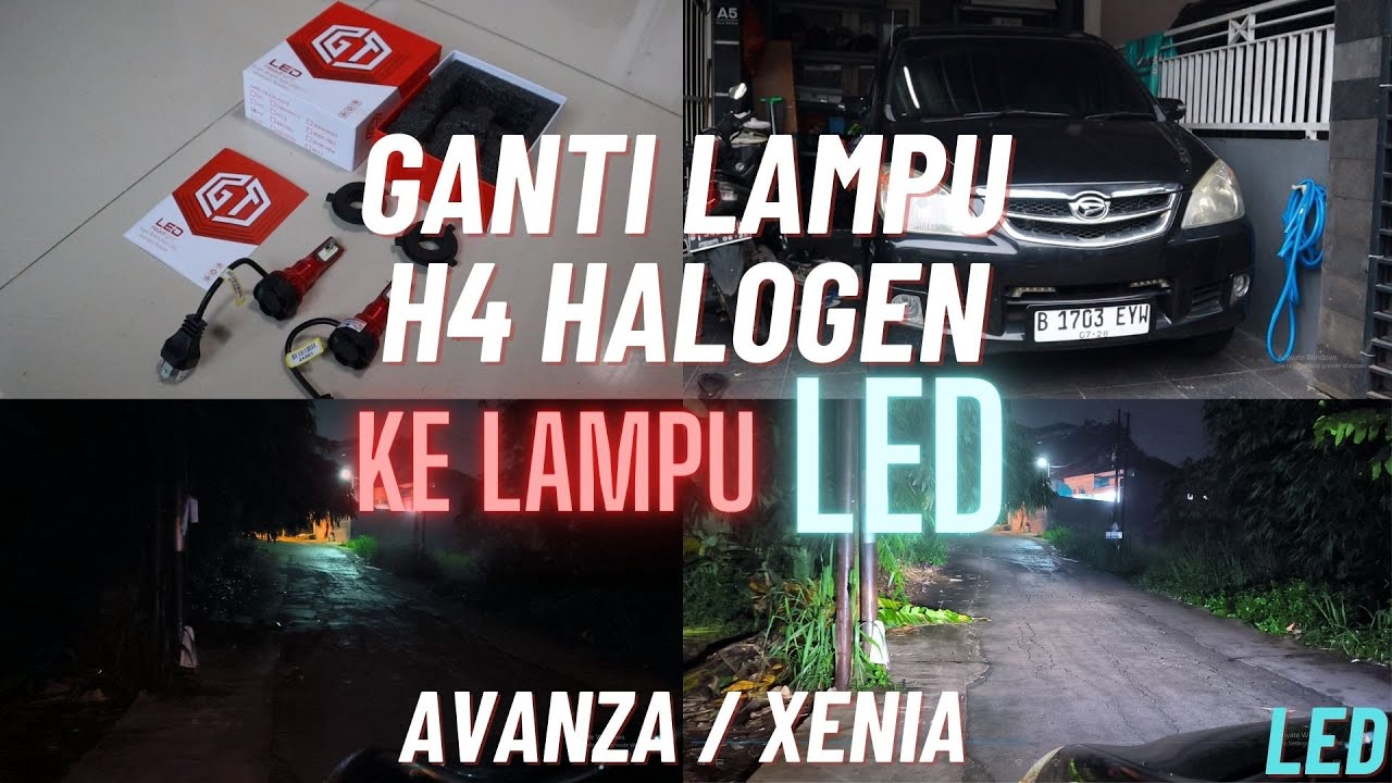 HOW TO REPLACE H4 HALOGEN LIGHTS TO LED LIGHTS IN A XENIA AVANZA | COMPLETE TUTORIAL, YOU CAN DO IT