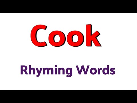 cook rhyming words । Rhyming words of cook । cook ka rhyming word । Rhyming words
