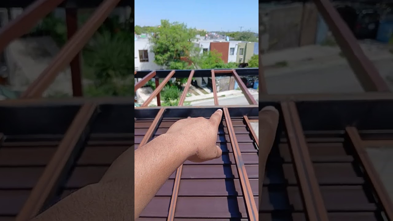 How to make a structure for a deck and polycarbonate