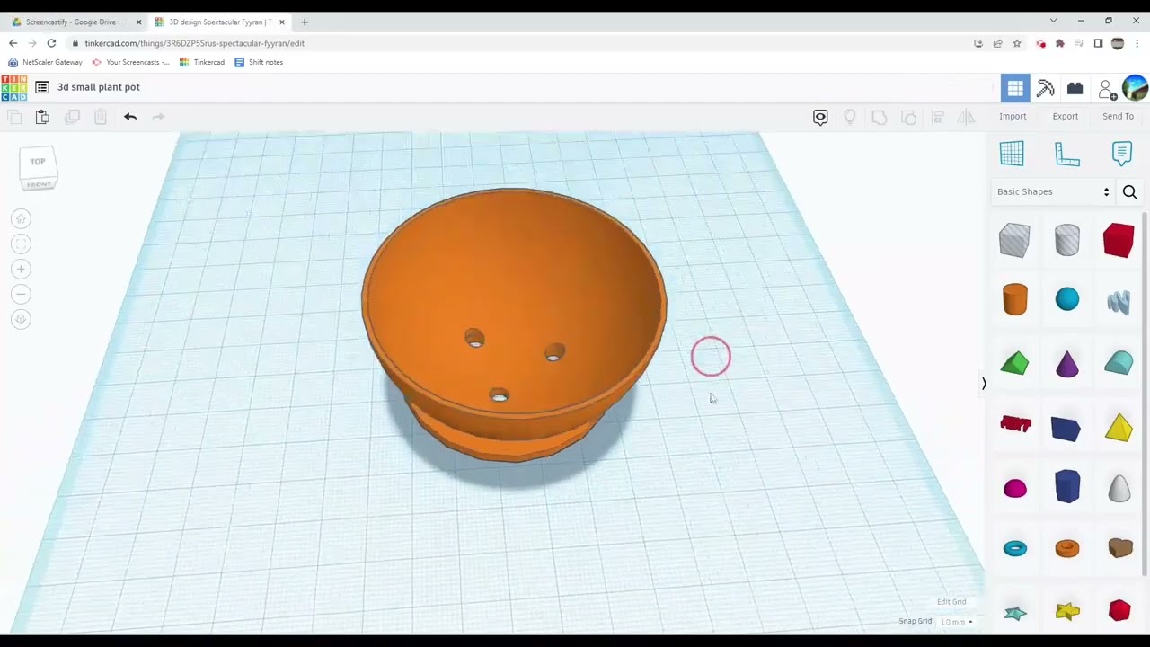 Create 3D Printed Small Plant Pots