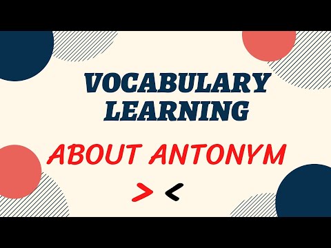 Advanced English Vocabulary Learning ★ About Antonym Series ★ Improve English Everyday ✔