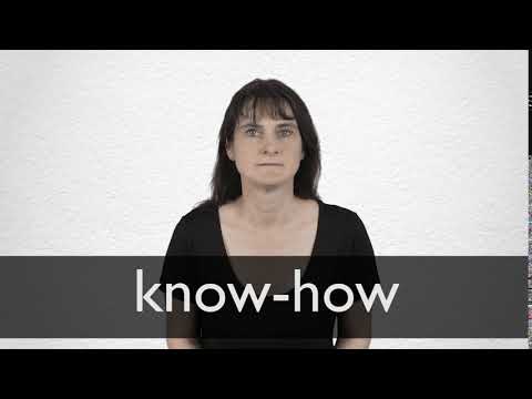 KNOW-HOW definition and meaning | Collins English Dictionary