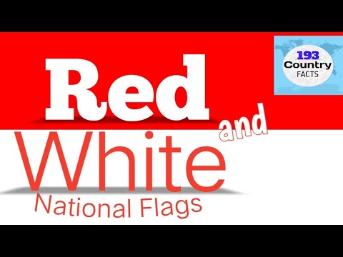 Red and White Country Flags Animation Ⅰ 193 Country Facts