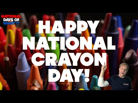 Happy National Crayon Day | March 31st | Kevin Colors with Crayola