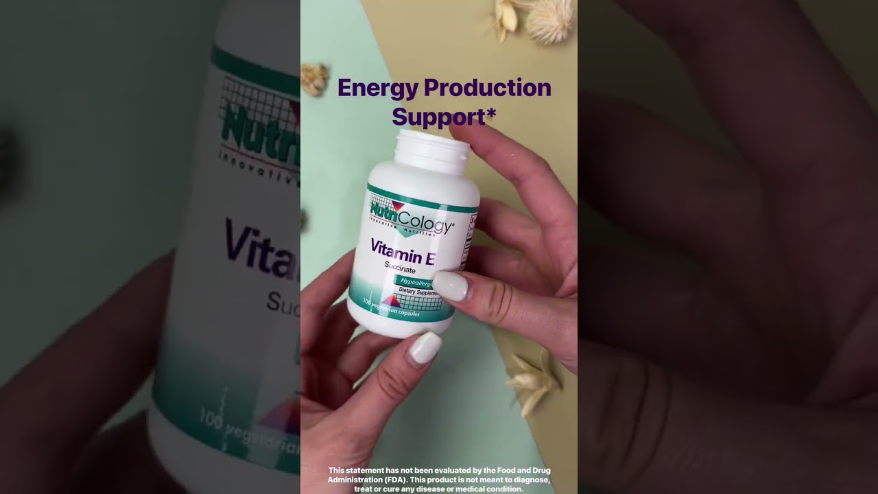 NutriCology Vitamin E Succinate - 100 Vegetarian Capsules