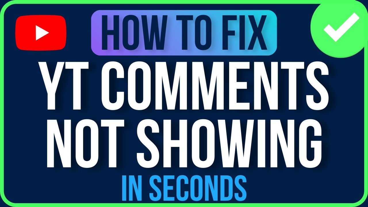 YOUTUBE COMMENTS NOT SHOWING 2026 [FIXED] | Youtube Comments Disabled Problem