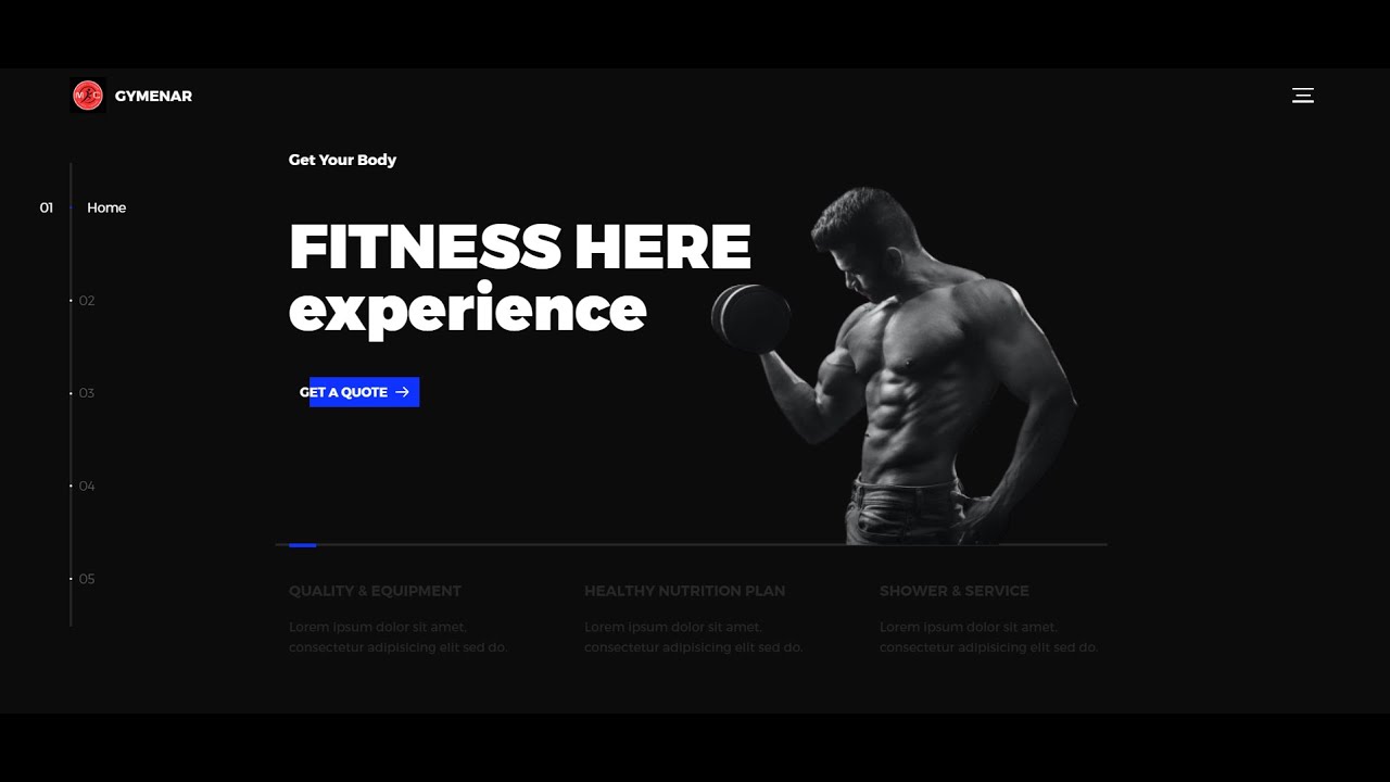 GYM WebSite HTML CSS JS | Web dev | #programming #css #javascript #coding