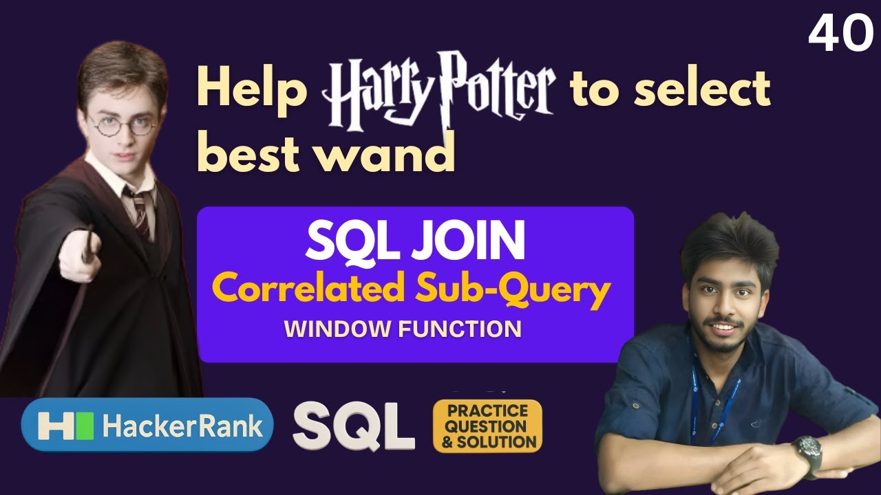40) Ollivander's Inventory | Hackerrank sql questions | SQL | sql tutorial | sql full course