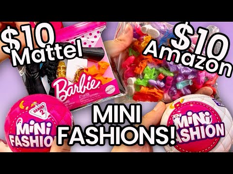 Which is better? Amazon v. Mattel Shoes! + Mini Fashion bags! Barbie Doll Accessories!