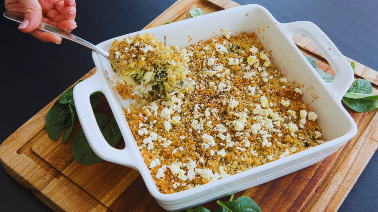 Can You Resist? Dive into this Spinach and Ricotta Sourdough Bake | Easy Recipe | perfect Side Dish
