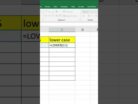 Shortcut key to write upper case and lower case in ms excel