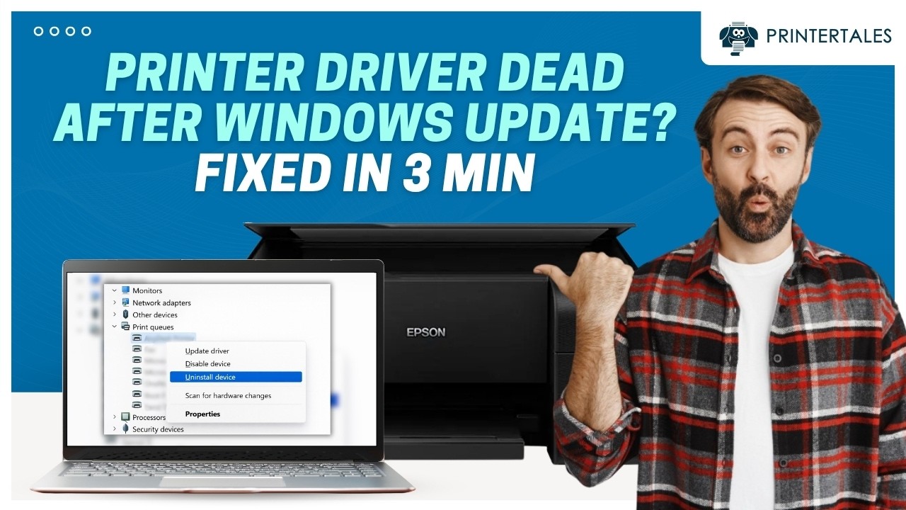 Printer Driver Issues After Windows Update - Fixed in 3 Minutes | Printer Tales