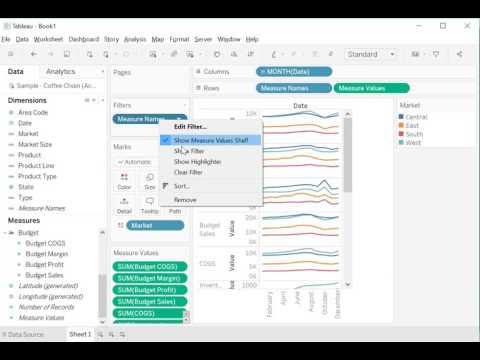 How to display measures dynamically in Tableau