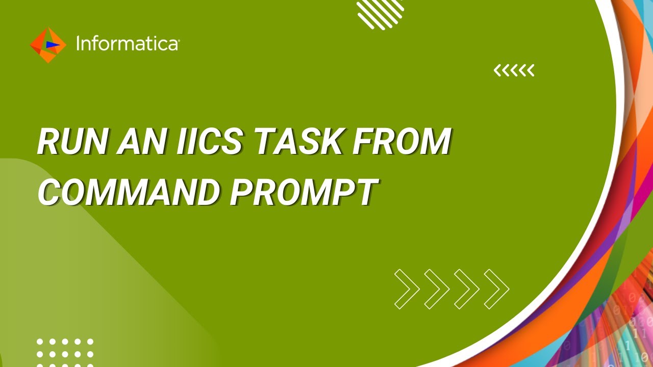 How to Run an IICS Task from Command Prompt
