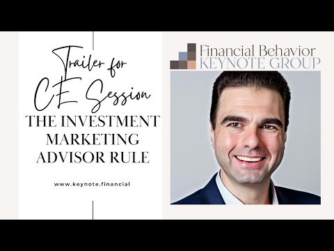 Trailer for The Investment Adviser Marketing Rule with Isaac Mamaysky