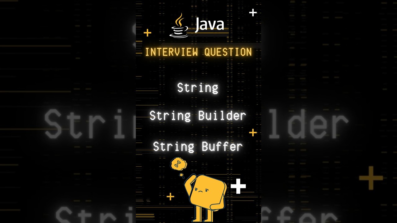 String vs StringBuilder vs StringBuffer (1 Key Difference!) #string  #stringbuilder #shorts