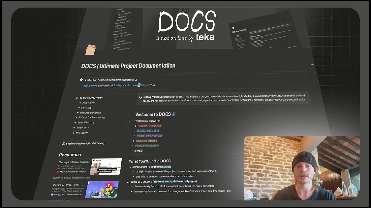 Introducing DOCS | Ultimate Project Documentation using Notion