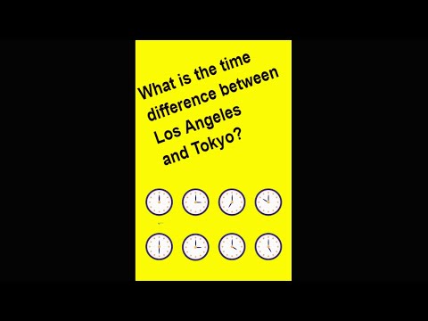 What is the time difference between Los Angeles and Tokyo?