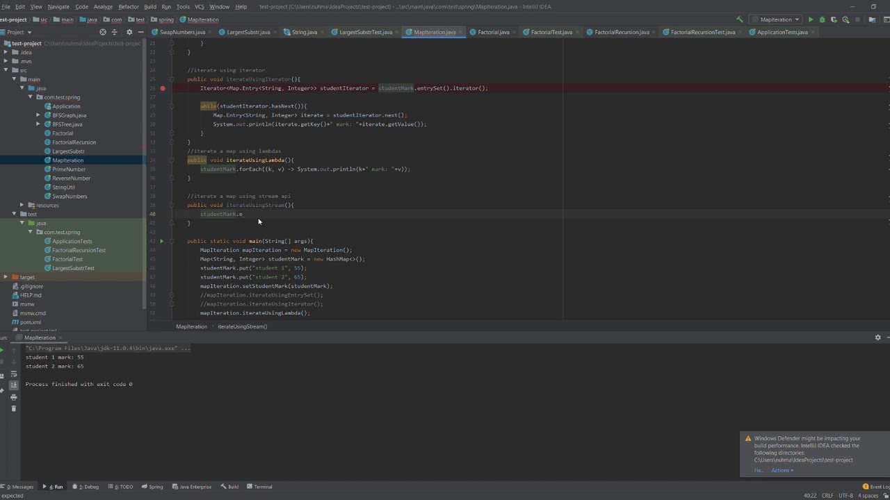 Iterate a map using Lambda and Stream Java 8 Coding interview