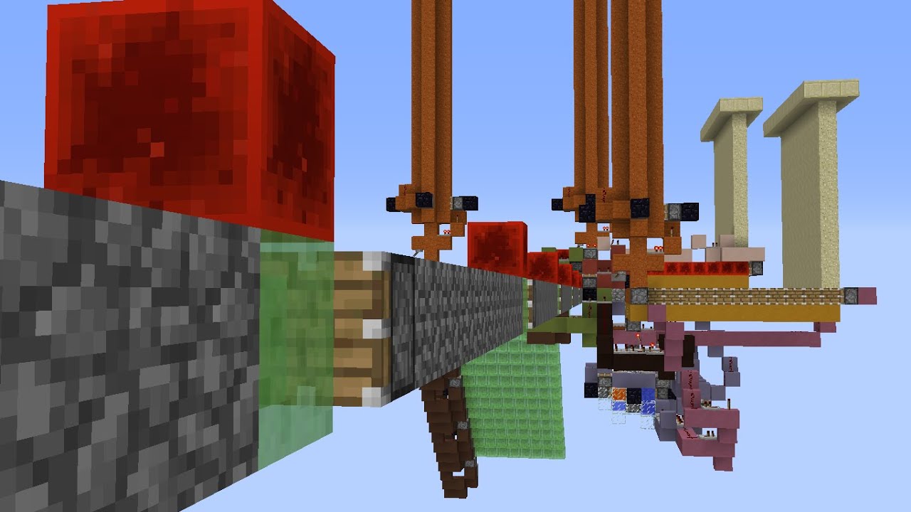 Infinite Bridge Builder Using Slime | Minecraft Redstone