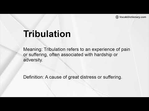 Tribulation Meaning